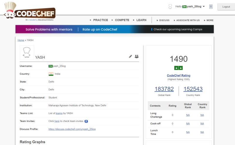 Yash Singhal on LinkedIn: #coding #codechef Yash Singhal on LinkedIn: #coding #codechef