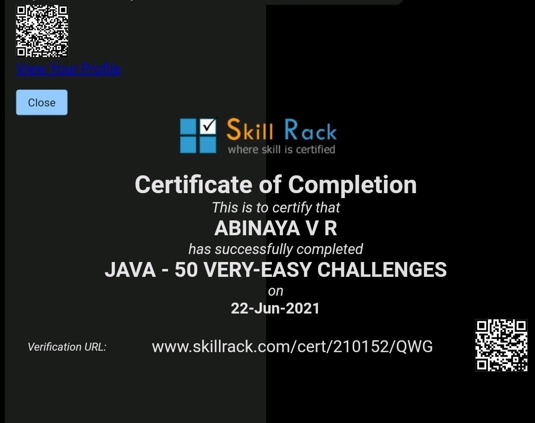 Abinaya Varadharajan . V . R on LinkedIn: #skillrack #java #programming Abinaya Varadharajan . V . R on LinkedIn: #skillrack #java #programming