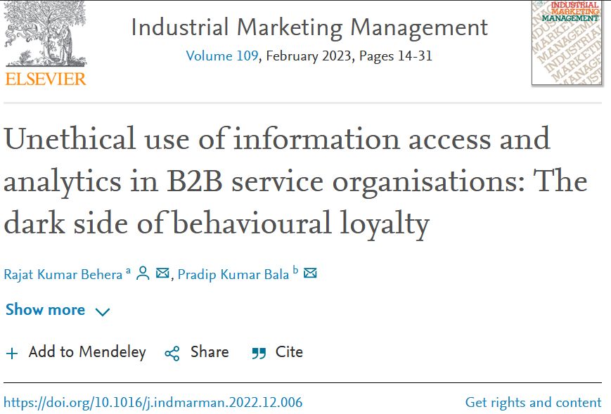 Dr. Rajat Kumar Behera on LinkedIn: #publication #kiituniversity #b2b # ... Dr. Rajat Kumar Behera on LinkedIn: #publication #kiituniversity #b2b # ...