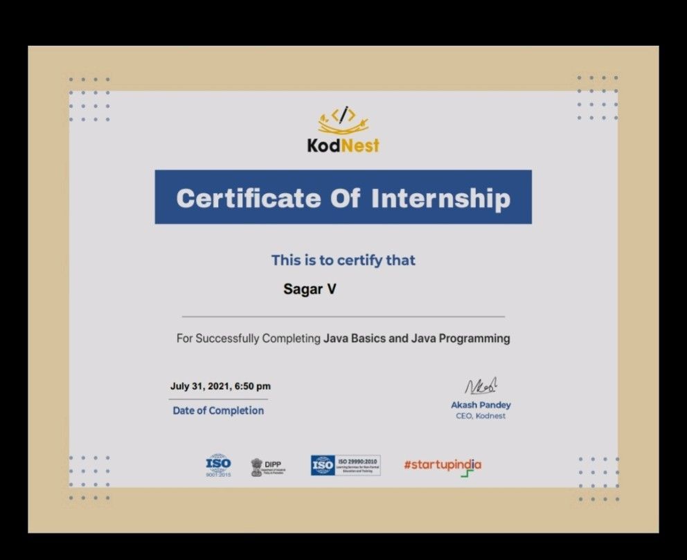 Sagar V on LinkedIn: #javaprogramming #corejava #corejava #kodnest # ... Sagar V on LinkedIn: #javaprogramming #corejava #corejava #kodnest # ...