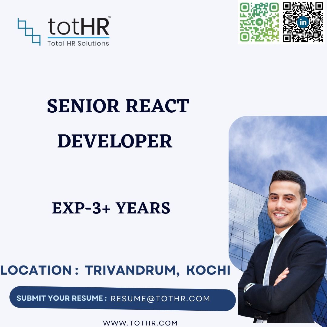 totHR on LinkedIn: #reactjs #react #kochi #trivandrum totHR on LinkedIn: #reactjs #react #kochi #trivandrum