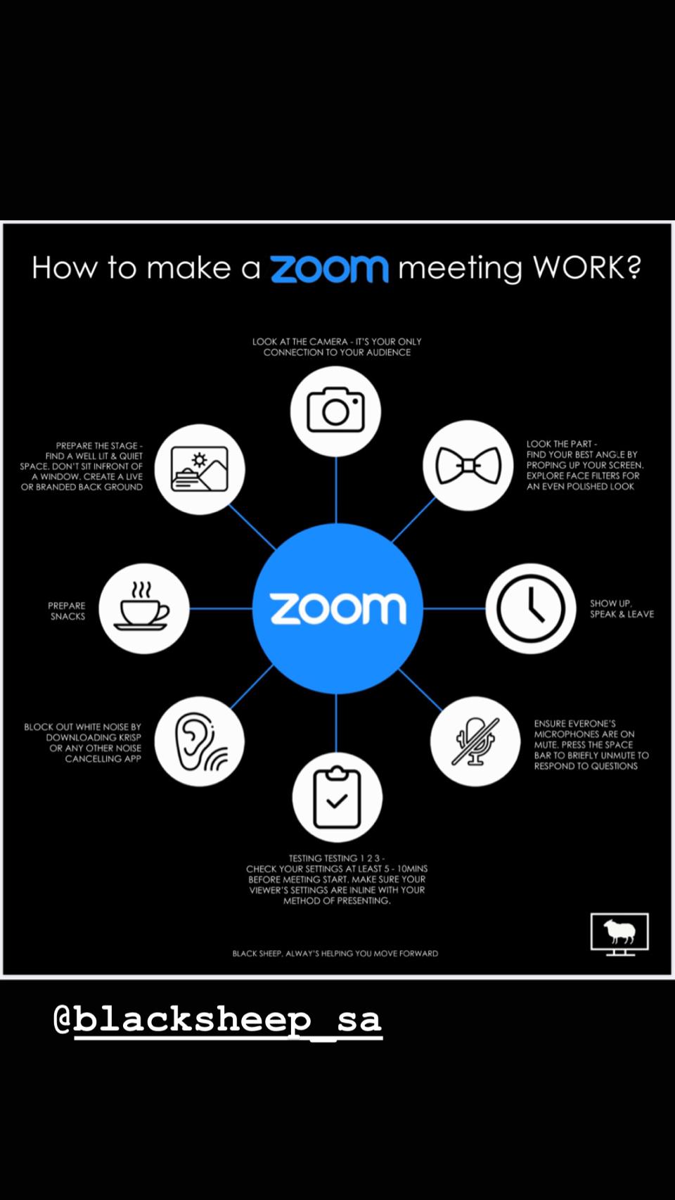 Thuli Zulu on LinkedIn: Tips for successful zoom meetings by Black ... Thuli Zulu on LinkedIn: Tips for successful zoom meetings by Black ...