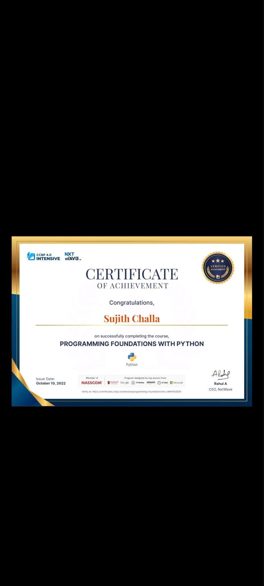 Sujith Challa on LinkedIn: #python #ccbp Sujith Challa on LinkedIn: #python #ccbp