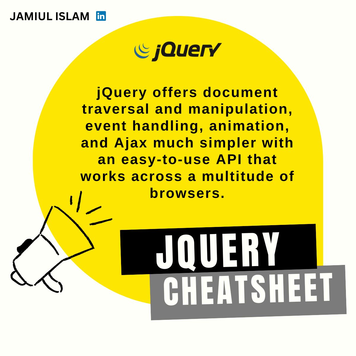 JAMIUL ISLAM 💡 on LinkedIn: #learning #javascript #jquery #computerscience JAMIUL ISLAM 💡 on LinkedIn: #learning #javascript #jquery #computerscience