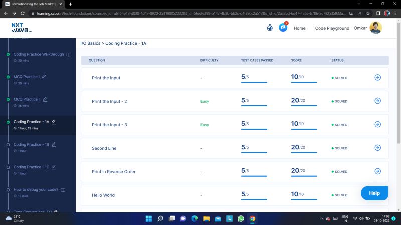 Vadnala Omkar on LinkedIn: #day12 #30daysofcodechallenge #nxtwave # ... Vadnala Omkar on LinkedIn: #day12 #30daysofcodechallenge #nxtwave # ...