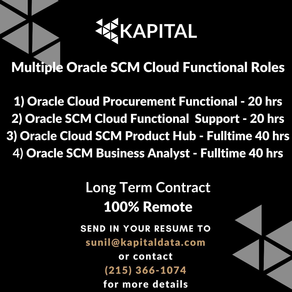 Sunil Beesetty on LinkedIn: #hiringnow #oraclescm #oracleprocurement # ... Sunil Beesetty on LinkedIn: #hiringnow #oraclescm #oracleprocurement # ...