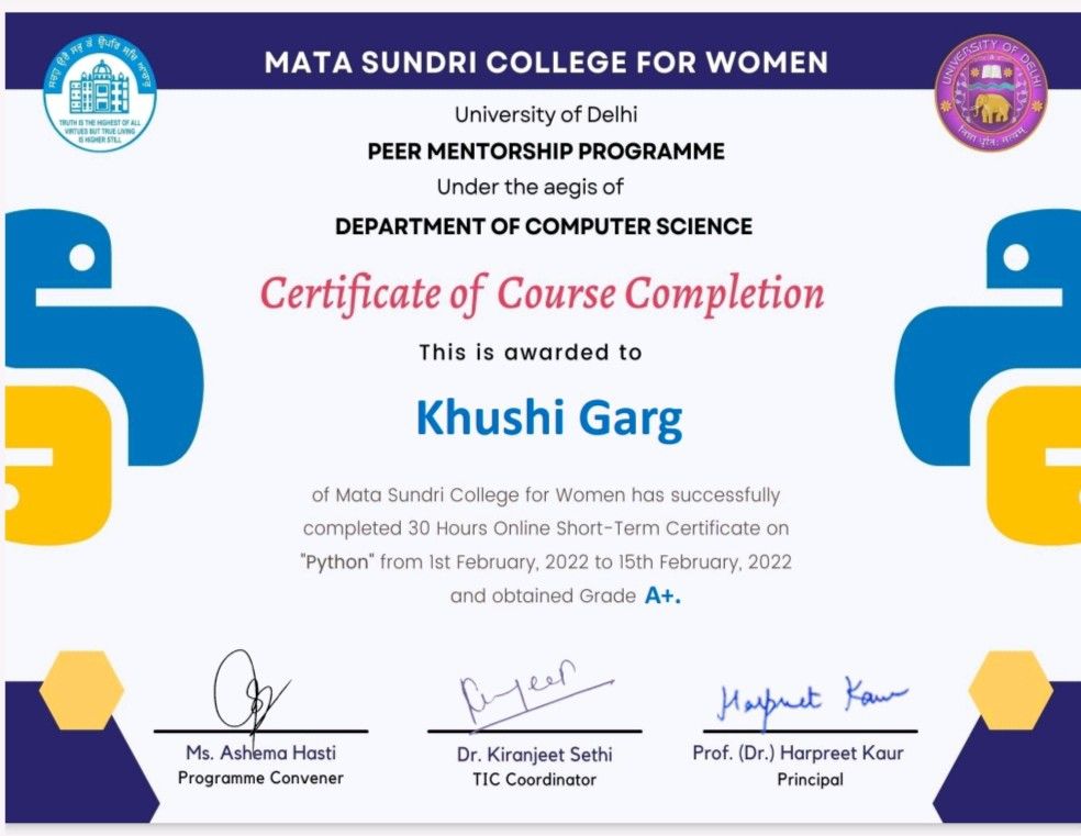 Khushi Garg on LinkedIn: #python #pythonprogramming # ... Khushi Garg on LinkedIn: #python #pythonprogramming # ...