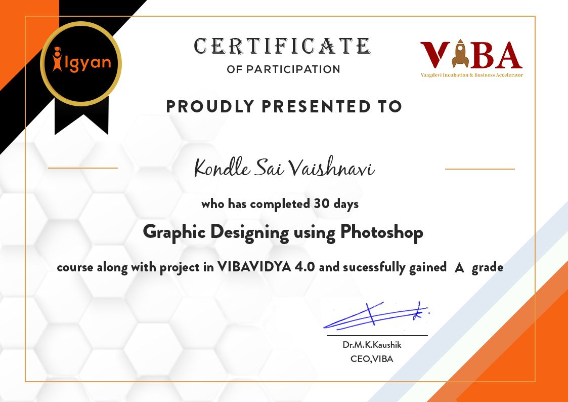Kondle Sai Vaishnavi on LinkedIn: Successfully completed the ... Kondle Sai Vaishnavi on LinkedIn: Successfully completed the ...