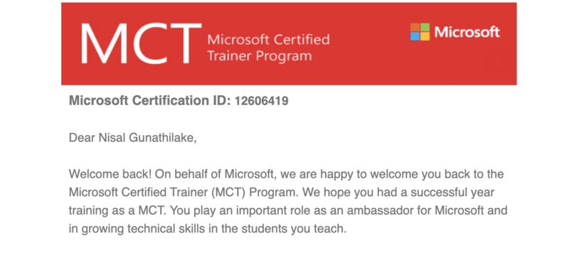 Nisal Mihiranga on LinkedIn: #mct #microsoft #azure #powerbi # ... Nisal Mihiranga on LinkedIn: #mct #microsoft #azure #powerbi # ...