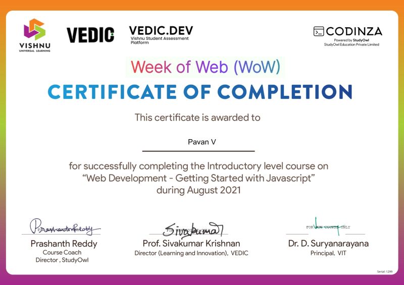 Sri Sai Pavan Velugubantla on LinkedIn: #btech #wow #html #css #java Sri Sai Pavan Velugubantla on LinkedIn: #btech #wow #html #css #java
