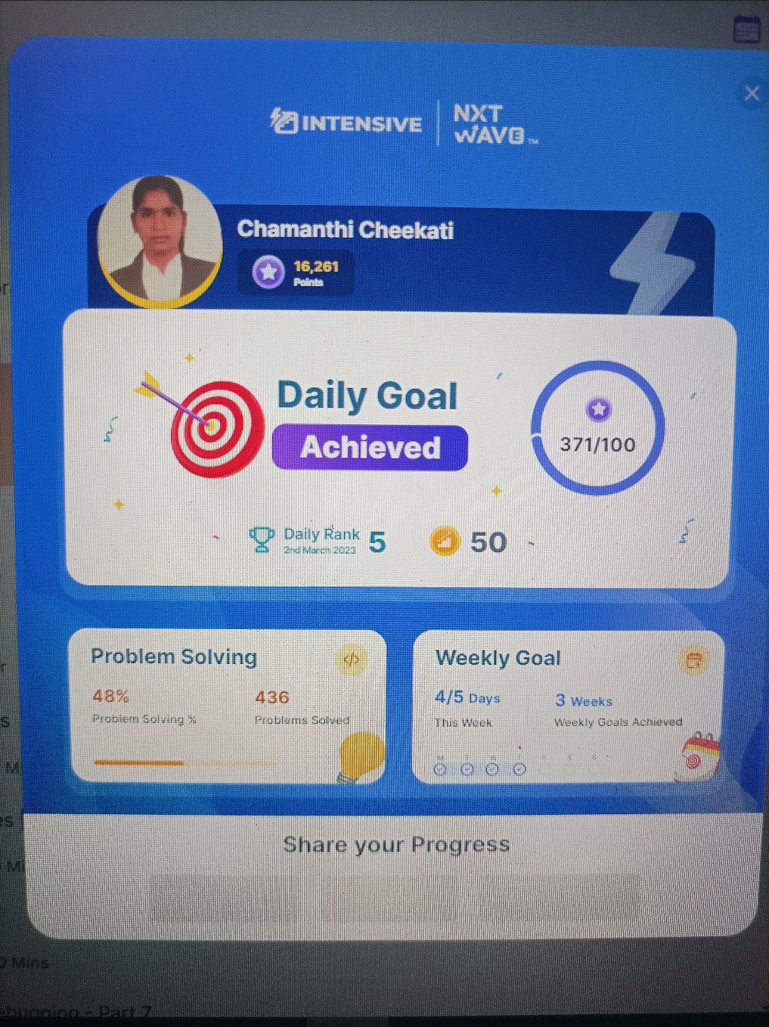 Chamanthi Cheekati on LinkedIn: #day40 #nxtwave #ccbp ... Chamanthi Cheekati on LinkedIn: #day40 #nxtwave #ccbp ...