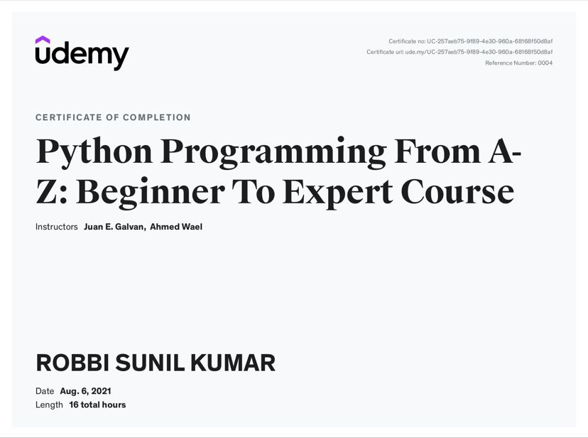 Robbi Sunil Kumar on LinkedIn: #python #pythonprogramming # ... Robbi Sunil Kumar on LinkedIn: #python #pythonprogramming # ...
