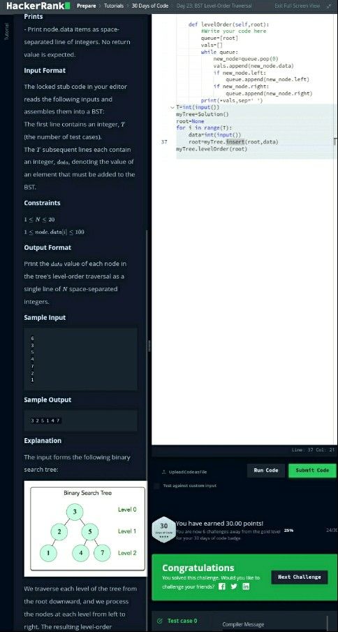 Shruthi S on LinkedIn: #coding #hackerrank #bst #30daysofcode ... Shruthi S on LinkedIn: #coding #hackerrank #bst #30daysofcode ...