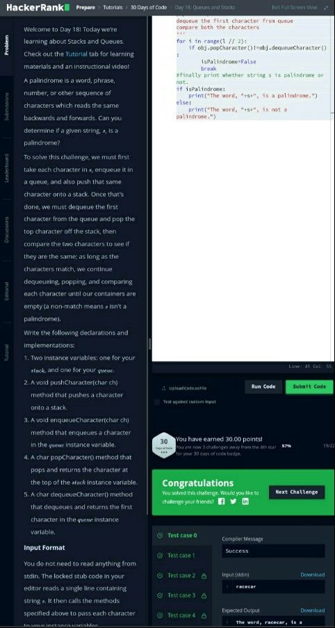 Shruthi S on LinkedIn: #coding #hackerrank #30daysofcode ... Shruthi S on LinkedIn: #coding #hackerrank #30daysofcode ...