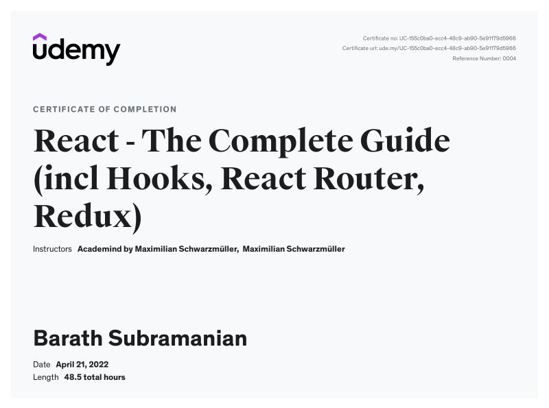 Barath Subramanian on LinkedIn: #reactjs #javascript #development Barath Subramanian on LinkedIn: #reactjs #javascript #development