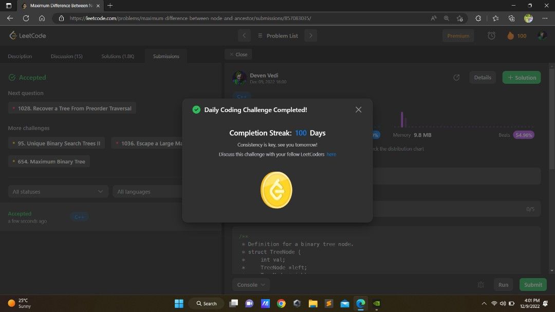 Deven Vedi on LinkedIn: #leetcode #100daysofcoding #consistencymatters Deven Vedi on LinkedIn: #leetcode #100daysofcoding #consistencymatters
