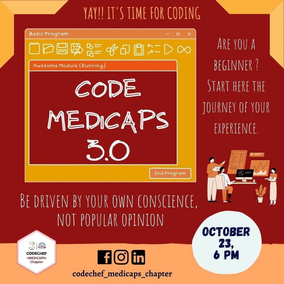 CodeChef Medi-Caps Chapter on LinkedIn: #codechef #contest # ... CodeChef Medi-Caps Chapter on LinkedIn: #codechef #contest # ...