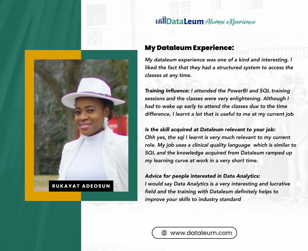 Dataleum on LinkedIn: #dataleumalumniexperience Dataleum on LinkedIn: #dataleumalumniexperience