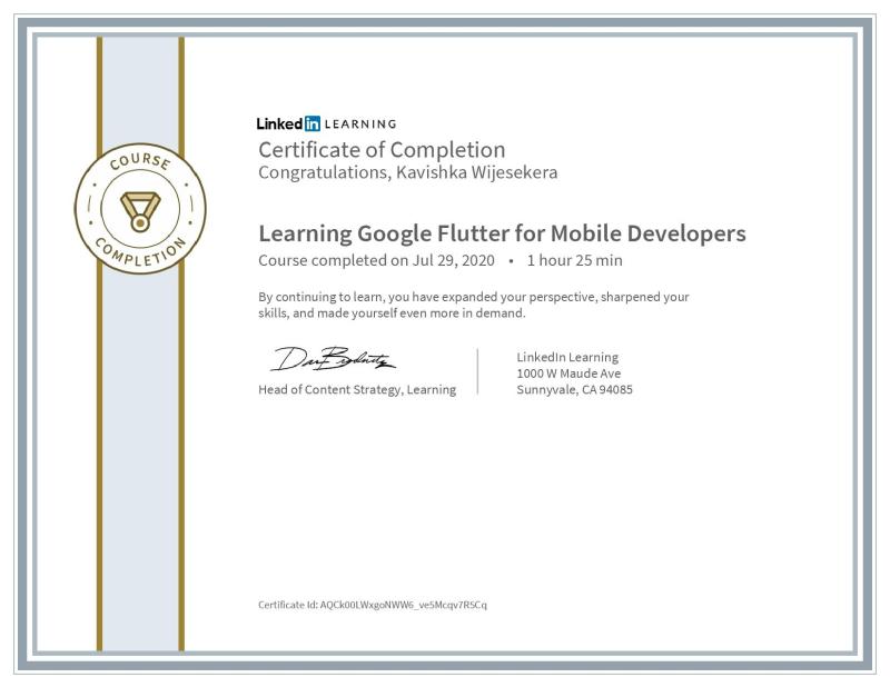 Kavishka Wijesekera on LinkedIn: #flutter #completed Kavishka Wijesekera on LinkedIn: #flutter #completed