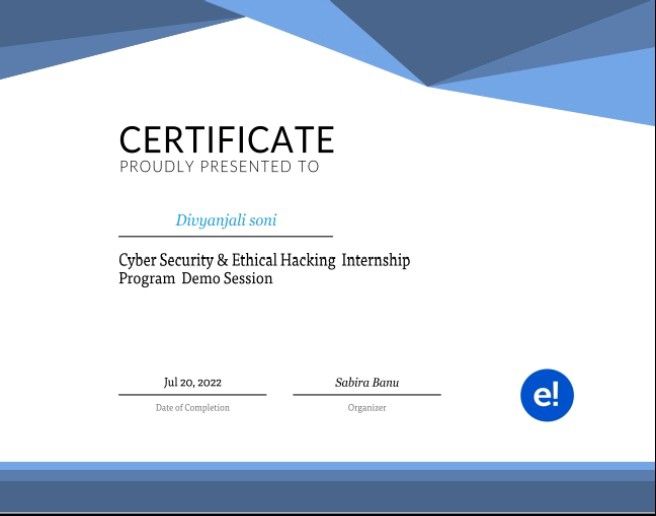 Divyanjali Soni on LinkedIn: #edureka #ethicalhacking #cybersecurity # ... Divyanjali Soni on LinkedIn: #edureka #ethicalhacking #cybersecurity # ...