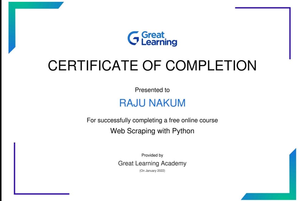 RAJU NAKUM on LinkedIn: Web Scraping With Python. RAJU NAKUM on LinkedIn: Web Scraping With Python.