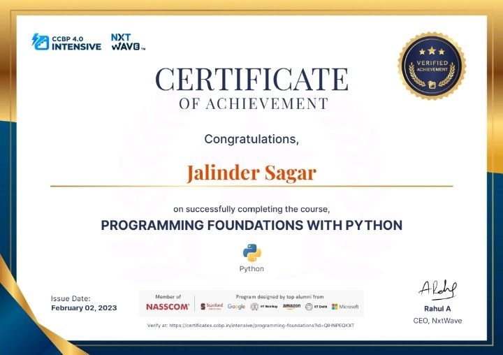 Jalinder Sagar on LinkedIn: #python #pythonprogramming #pythondeveloper ... Jalinder Sagar on LinkedIn: #python #pythonprogramming #pythondeveloper ...