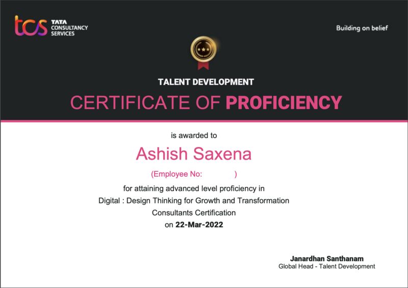 Ashish Saxena on LinkedIn: #designthinking #tcs #training Ashish Saxena on LinkedIn: #designthinking #tcs #training