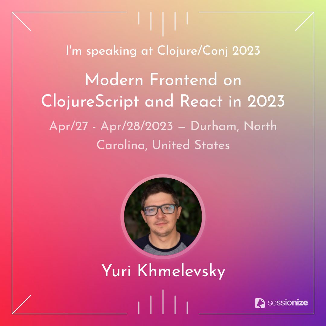 Yuri Khmelevsky 🇺🇦 on LinkedIn: #clojure #react #frontend Yuri Khmelevsky 🇺🇦 on LinkedIn: #clojure #react #frontend
