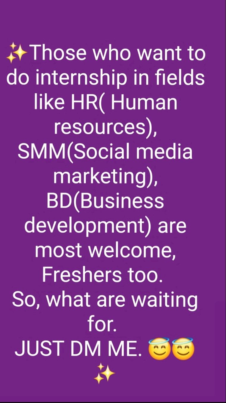 Manish Kumar on LinkedIn: #hr #internship #smmarketing #businessdevelopment Manish Kumar on LinkedIn: #hr #internship #smmarketing #businessdevelopment