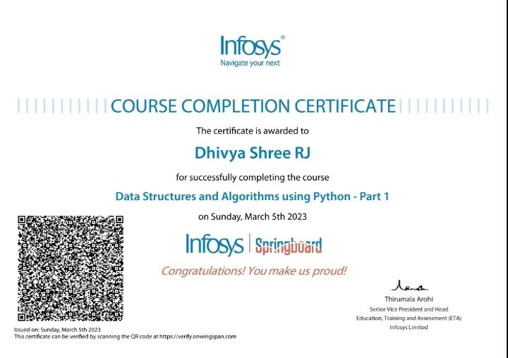 Dhivya Shree on LinkedIn: #python #datastructures #algorithms # ... Dhivya Shree on LinkedIn: #python #datastructures #algorithms # ...