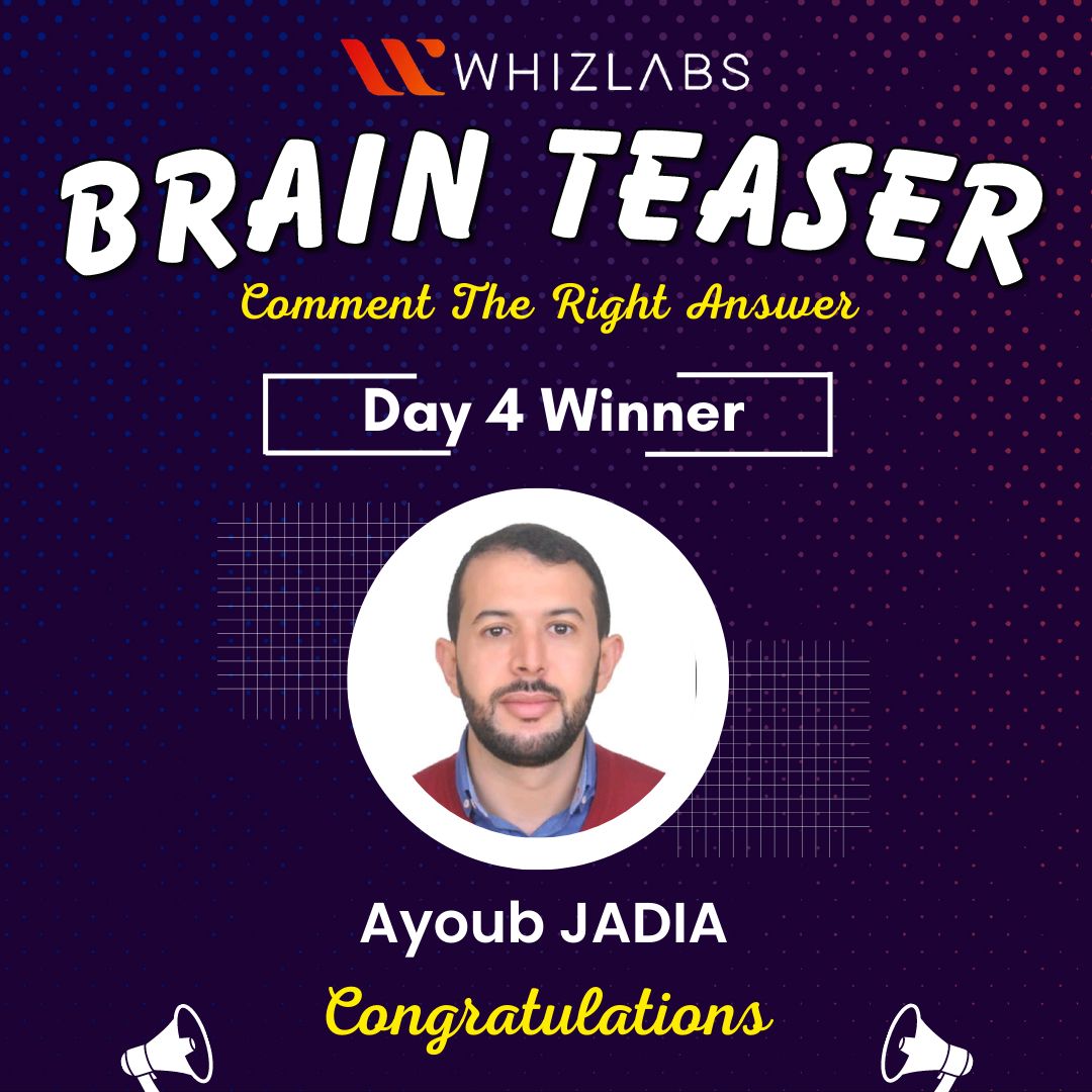 Ayoub JADIA on LinkedIn: Thank you very kindly Whizlabs Ayoub JADIA on LinkedIn: Thank you very kindly Whizlabs
