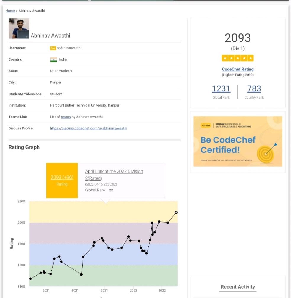 Abhinav Awasthi on LinkedIn: #codechef #coding #competitiveprogramming ... Abhinav Awasthi on LinkedIn: #codechef #coding #competitiveprogramming ...