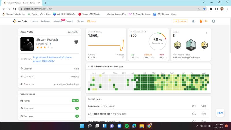 Shivam Prakash on LinkedIn: #leetcode #dsa | 30 comments Shivam Prakash on LinkedIn: #leetcode #dsa | 30 comments