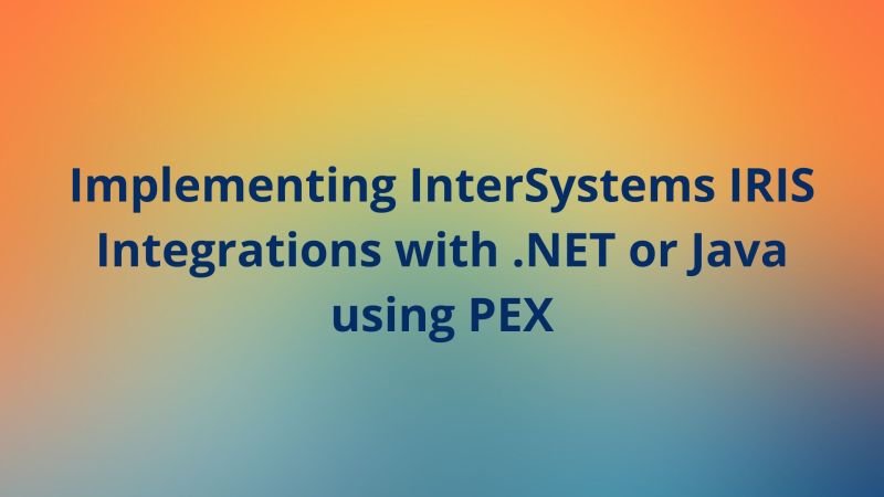 Shareek Ahamed on LinkedIn: #intersystemsiris #dotnet #interoperability ... Shareek Ahamed on LinkedIn: #intersystemsiris #dotnet #interoperability ...