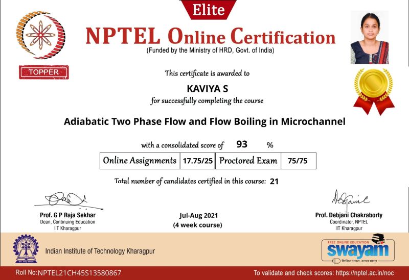 Kaviya Seenuvasan on LinkedIn: #nptel #iitkharagpur Kaviya Seenuvasan on LinkedIn: #nptel #iitkharagpur