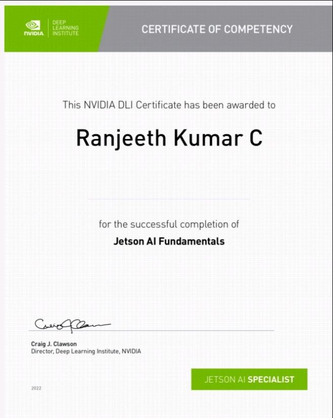 Dr. C. Ranjeeth Kumar on LinkedIn: submitted my project to the Jetson ... Dr. C. Ranjeeth Kumar on LinkedIn: submitted my project to the Jetson ...