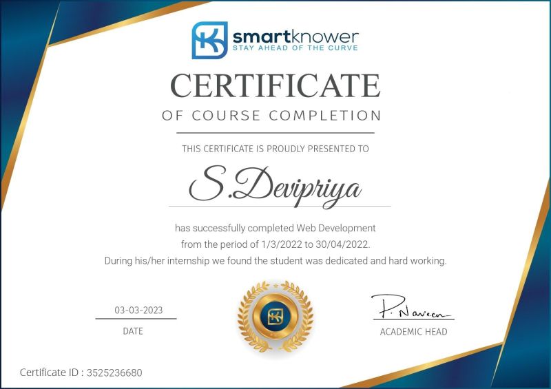 Devipriya Selvaraj posted on LinkedIn Devipriya Selvaraj posted on LinkedIn