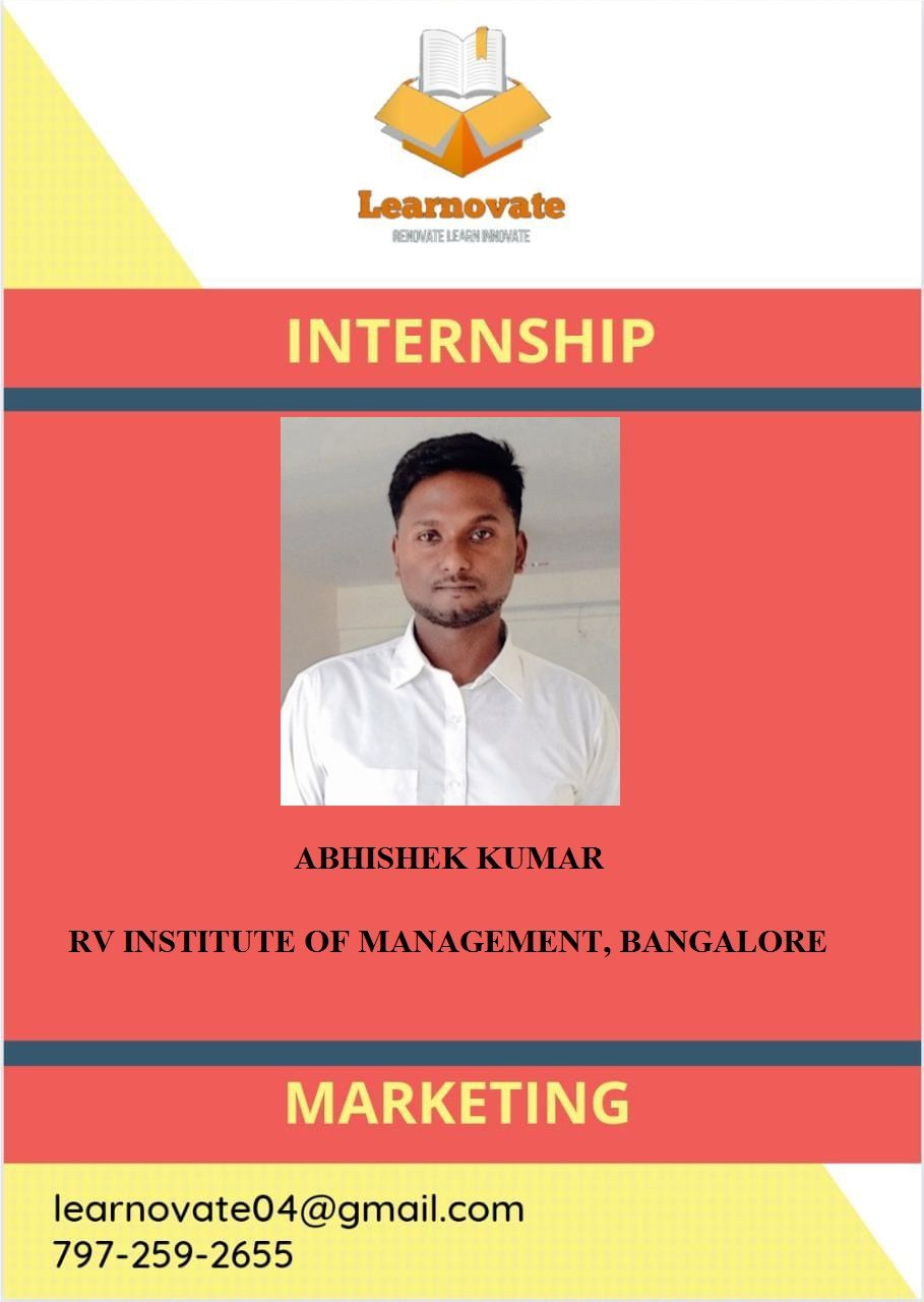 Abhishek Pandey on LinkedIn: #marketing #ecommerce #internship #intern Abhishek Pandey on LinkedIn: #marketing #ecommerce #internship #intern