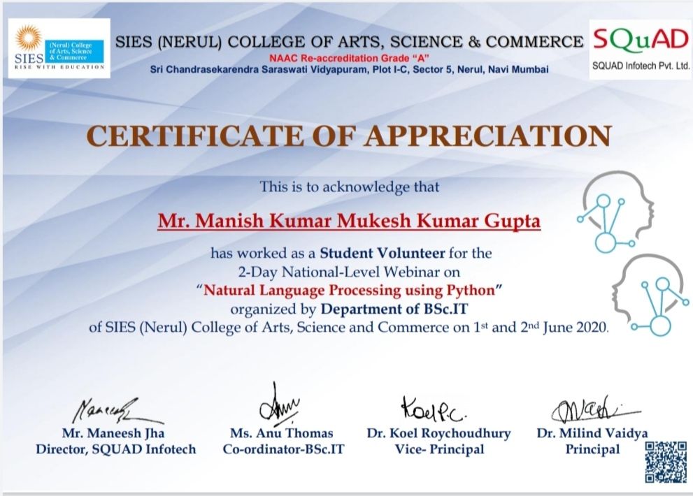 Manish Kumar Gupta on LinkedIn: #python Manish Kumar Gupta on LinkedIn: #python