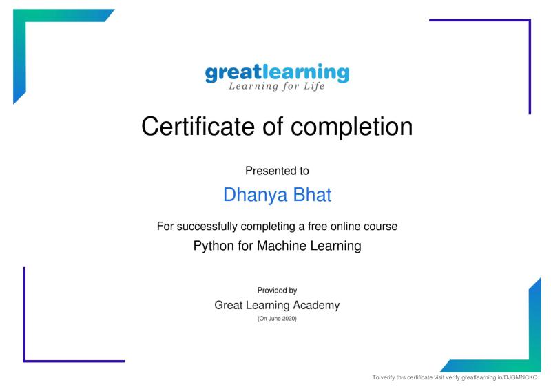 Dhanya Bhat on LinkedIn: #pythonprogramming #machinelearning Dhanya Bhat on LinkedIn: #pythonprogramming #machinelearning