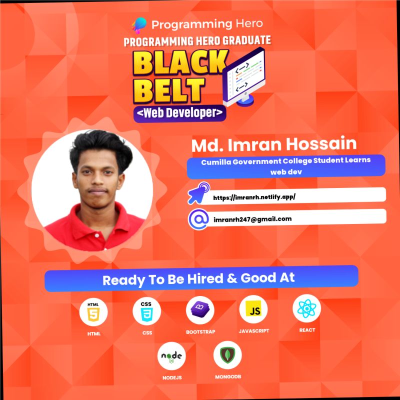 Imran rh on LinkedIn: #reactjs #frontenddeveloper #programmingjobs # ... Imran rh on LinkedIn: #reactjs #frontenddeveloper #programmingjobs # ...