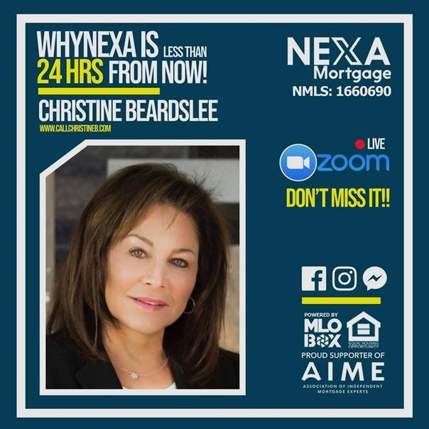 Christine Beardslee on LinkedIn: #nexamortgage #whynexa Christine Beardslee on LinkedIn: #nexamortgage #whynexa
