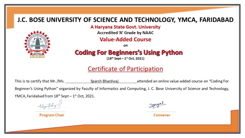 Sparsh Bhardwaj on LinkedIn: #python #coding Sparsh Bhardwaj on LinkedIn: #python #coding