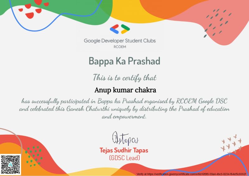 Anup kumar Chakra on LinkedIn: #dscrcoem #community #bappakaprashad # ... Anup kumar Chakra on LinkedIn: #dscrcoem #community #bappakaprashad # ...