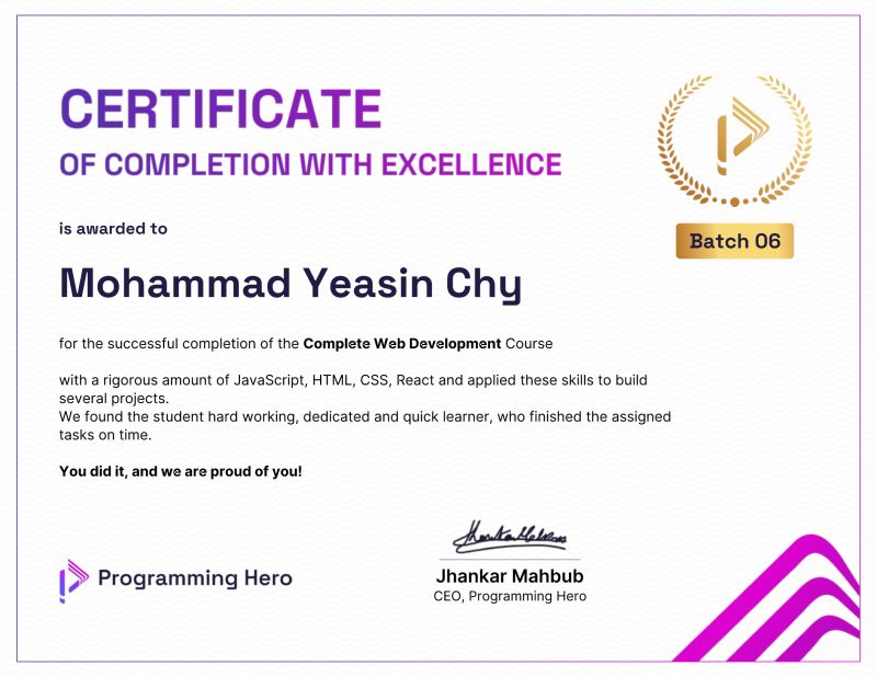 Mohammad Yeasin Chy on LinkedIn: #webdevelopment #programming Mohammad Yeasin Chy on LinkedIn: #webdevelopment #programming