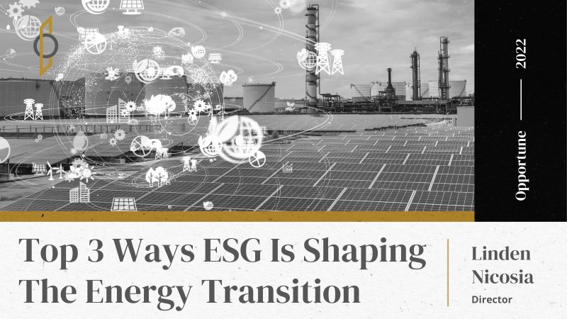 Opportune on LinkedIn: Top 3 Ways ESG Is Shaping The Energy Transition ... Opportune on LinkedIn: Top 3 Ways ESG Is Shaping The Energy Transition ...