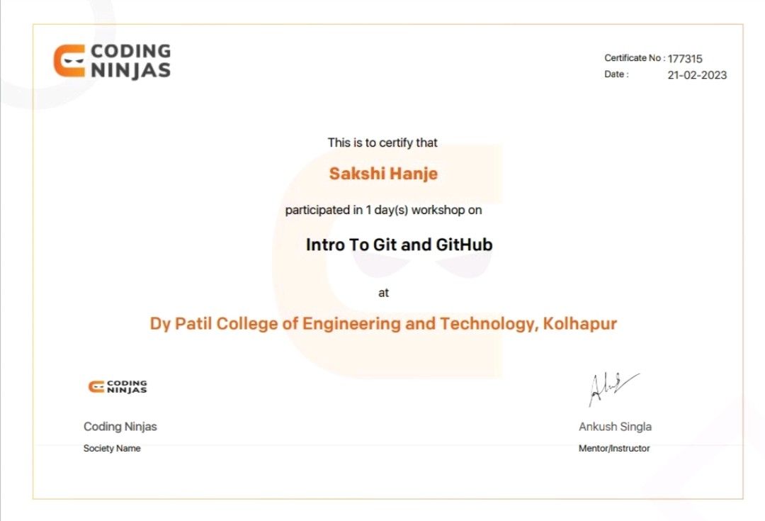Sakshi Hanje on LinkedIn: #github #engineering #codingninjas Sakshi Hanje on LinkedIn: #github #engineering #codingninjas