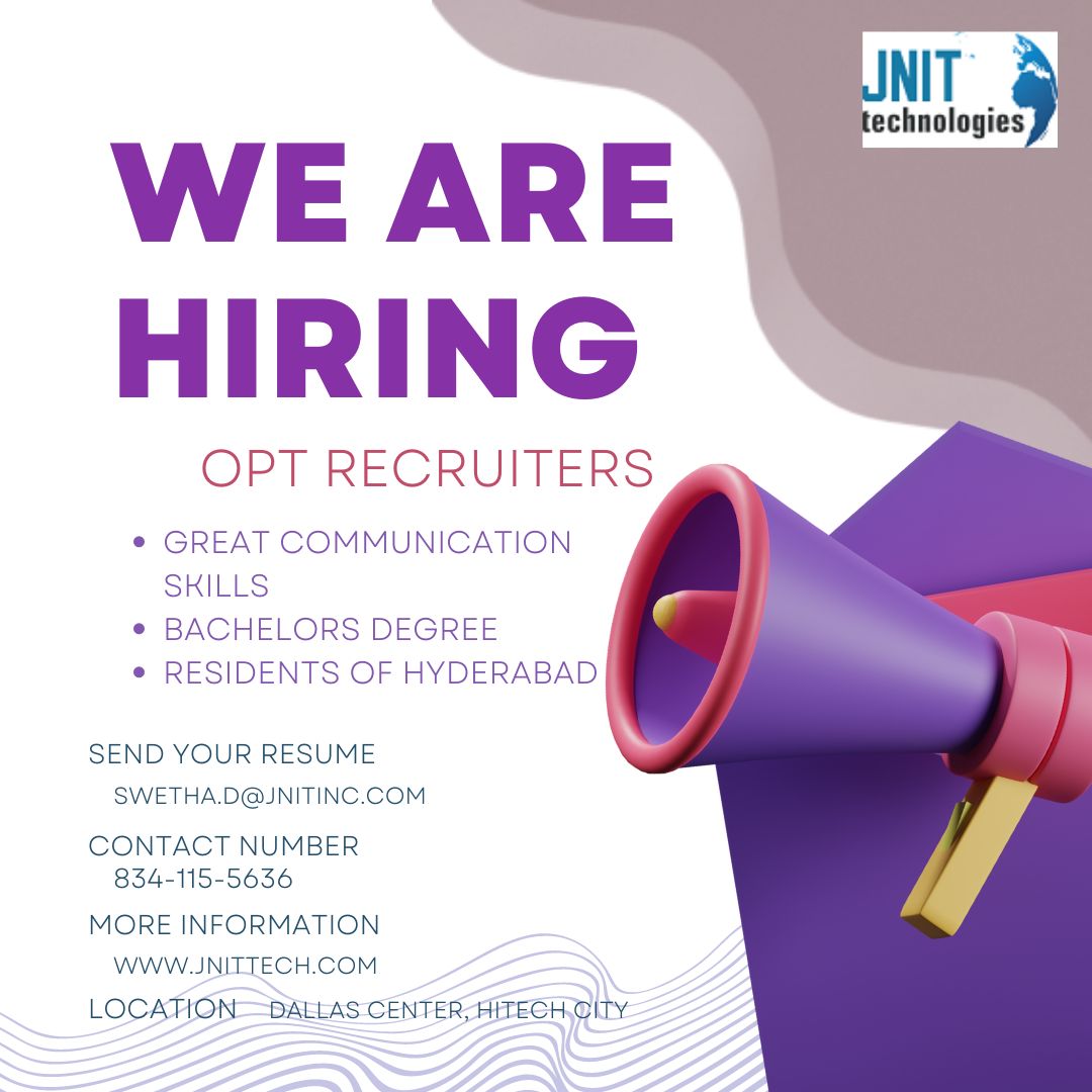 Swetha P on LinkedIn: #usitrecruiters #hiring #hyderabad #graduates # ... Swetha P on LinkedIn: #usitrecruiters #hiring #hyderabad #graduates # ...