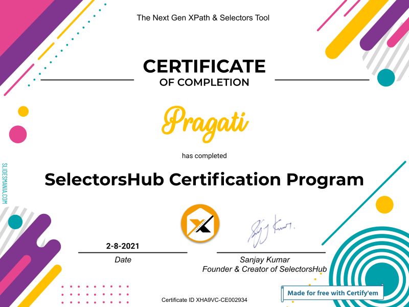 Pragati Sanap on LinkedIn: #selectorshub #xpath #css Pragati Sanap on LinkedIn: #selectorshub #xpath #css