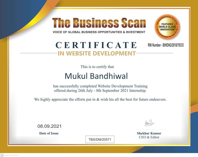 Mukul Bandhiwal on LinkedIn: #webdevelopment #internship #team #business Mukul Bandhiwal on LinkedIn: #webdevelopment #internship #team #business